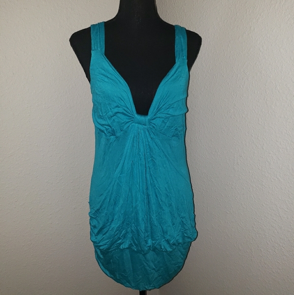 Body Central | Tops | Ladies Aqua Stretchy Body Central Top | Poshmark